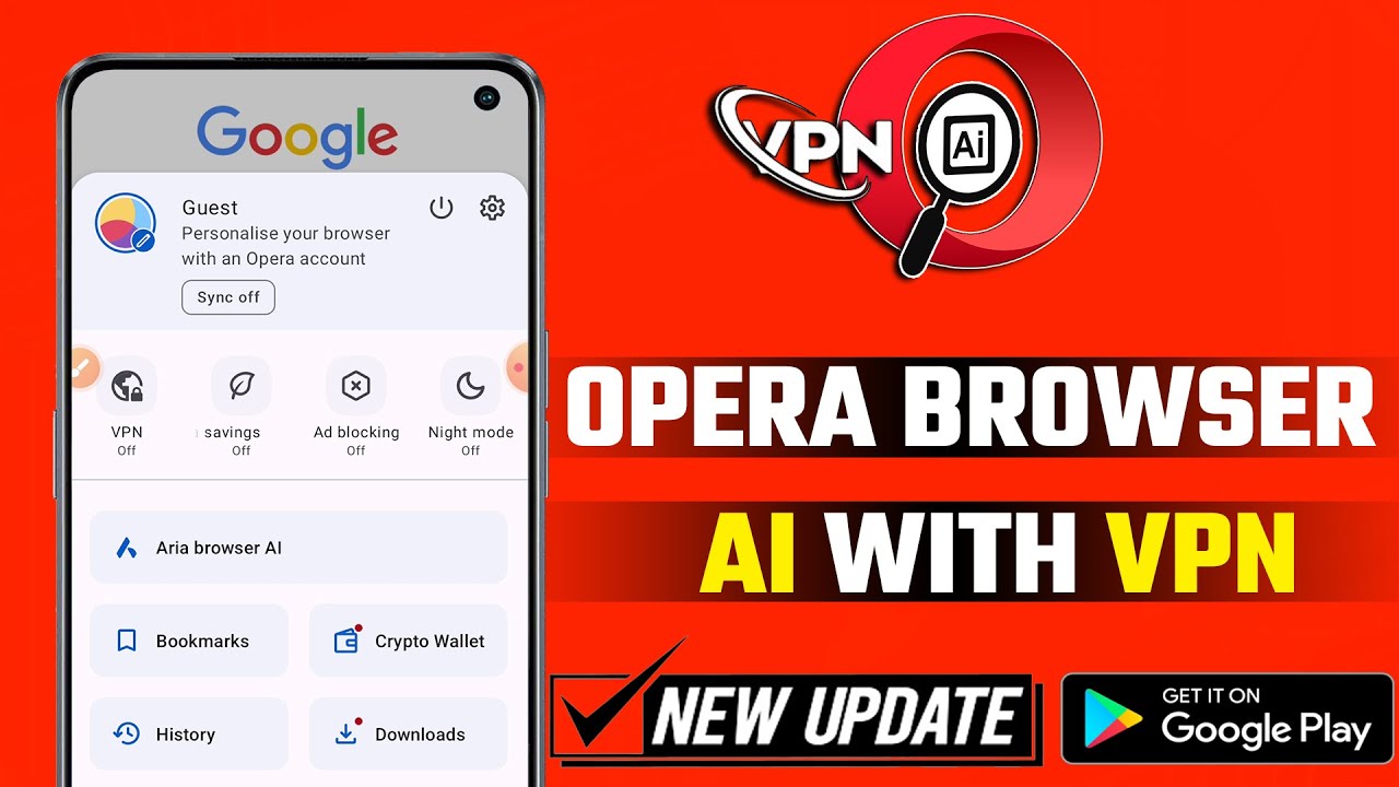 Opera browser with AI & VPN - ABC3 IN